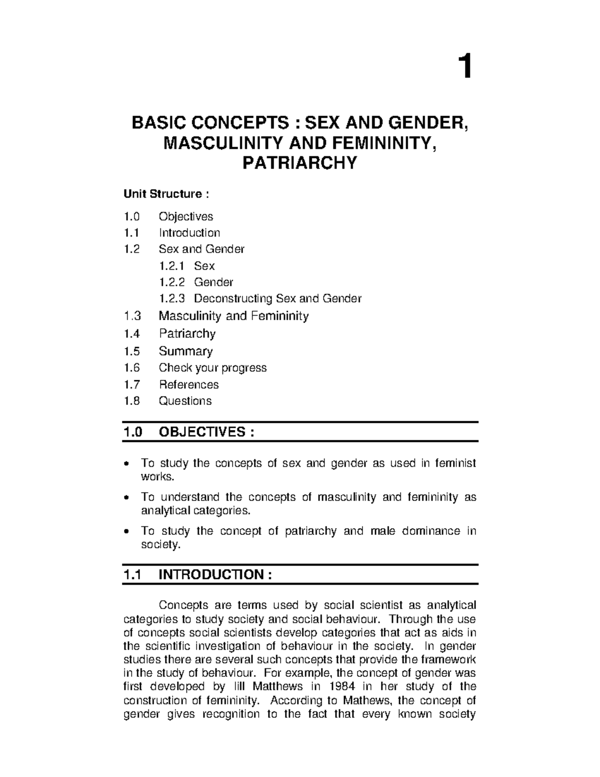 Gender & Soc. - BASIC CONCEPTS : SEX AND GENDER, MASCULINITY AND ...