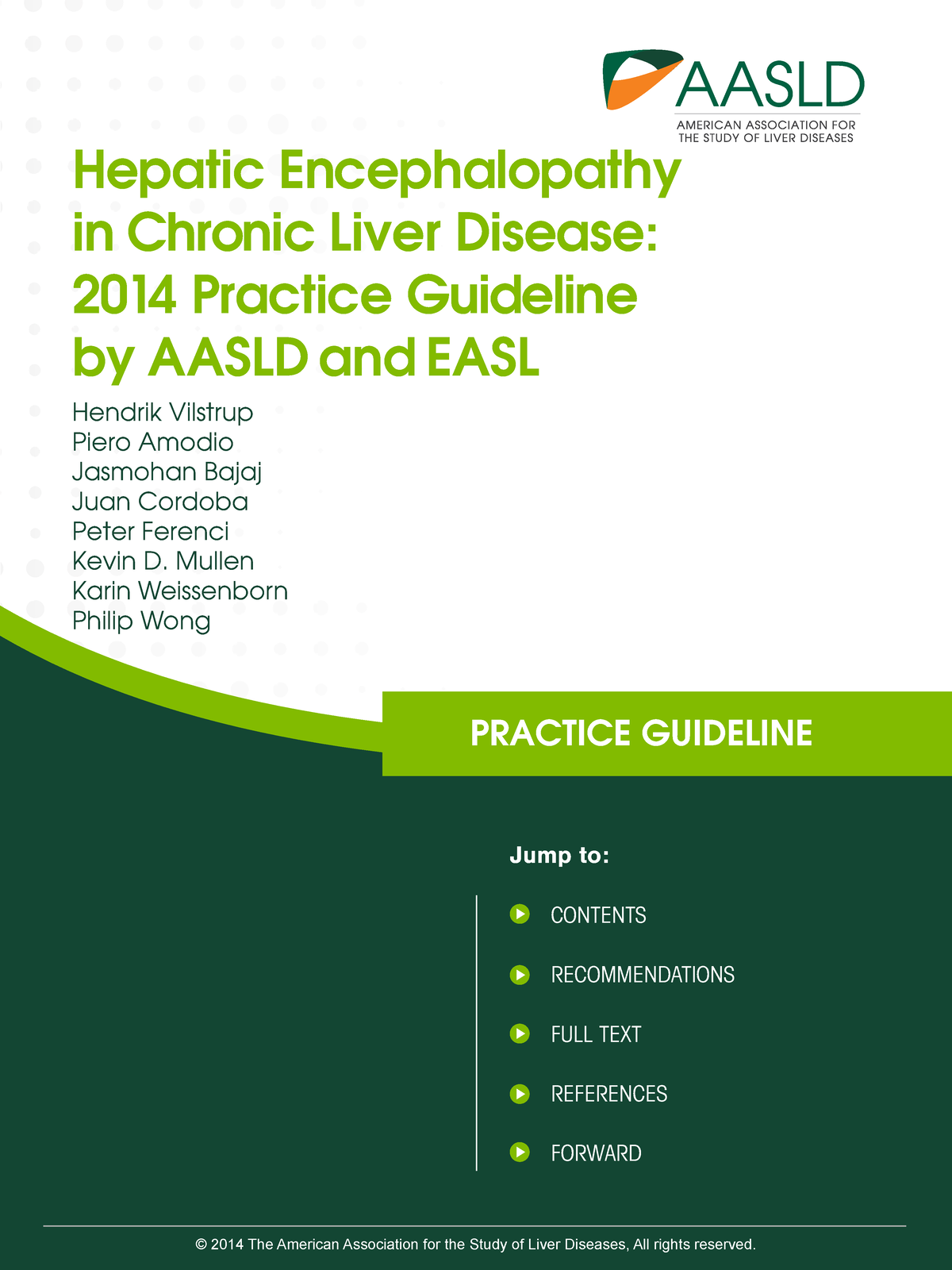 Hepatic Encephalopathy in Chronic Liver Disease: AASLD 2014 Guidelines ...