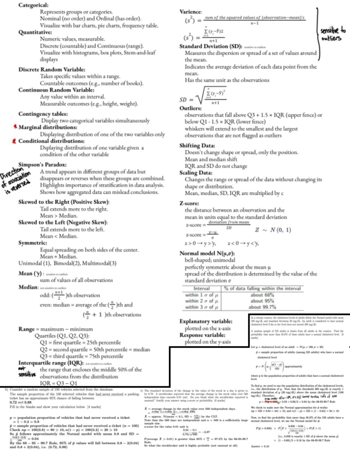 Stats 200 Midterm Study Guide & Key Concepts for Success - Studocu