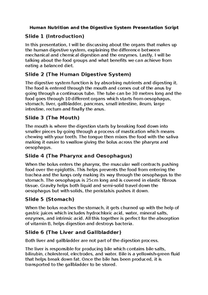 [Solved] An explanation of the functions of each part of the human ...