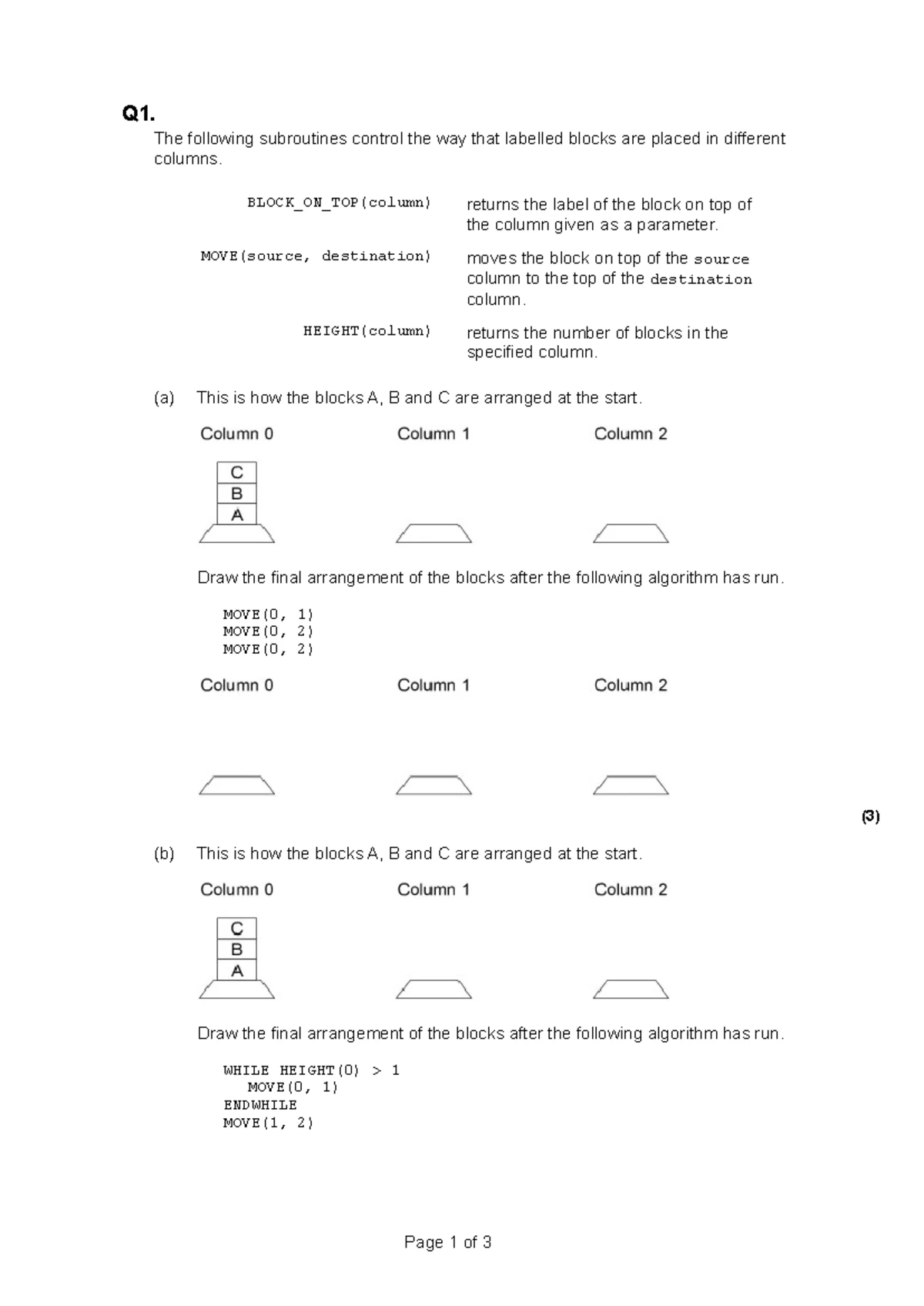 Free Radical Substitution Questions - CHM101 Lecture Notes - Studocu