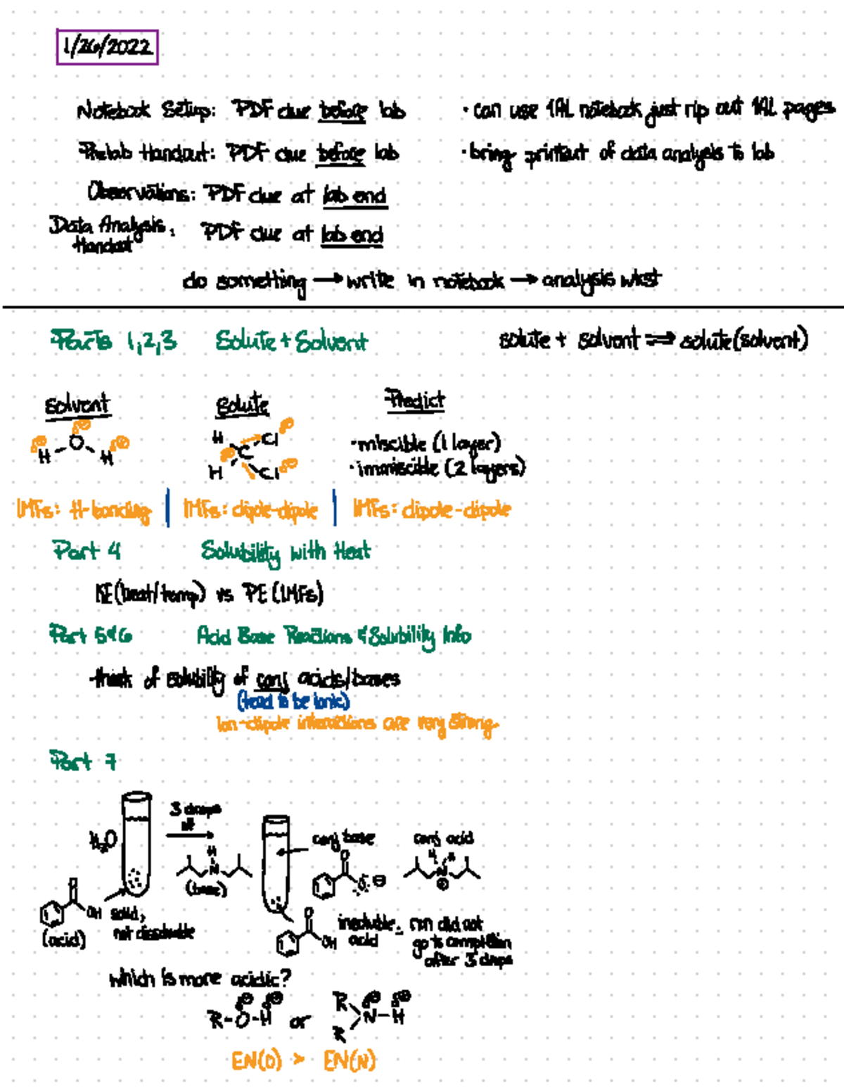 Chem 3AL Lecture Notes Spring 2022 - Notebook setup : PDF due before ...