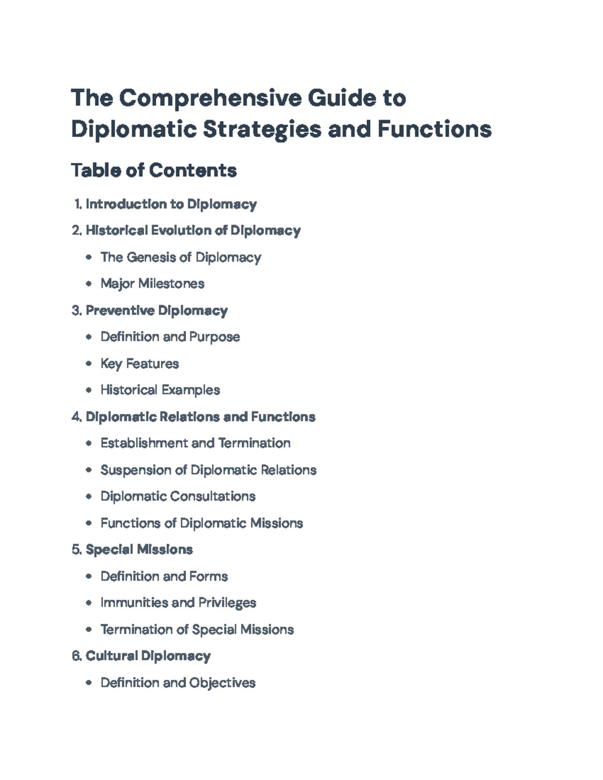 Diplomatic Strategies & Functions: A Comprehensive Guide to Diplomacy ...