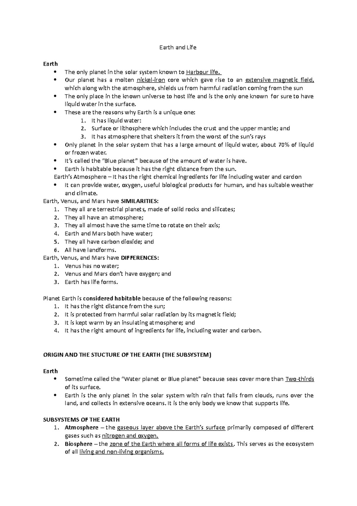 DLL SHS Earth Life Science Q2 Week 3 Daily Lesson Log - Studocu