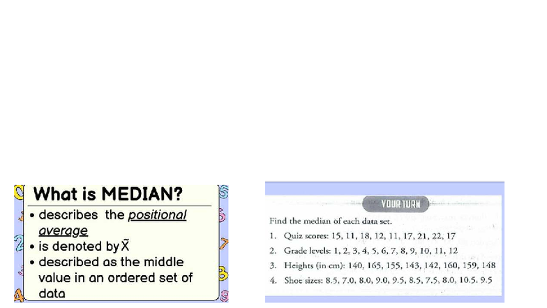 Understanding Median and Mode: Quiz & Data Analysis - Studocu