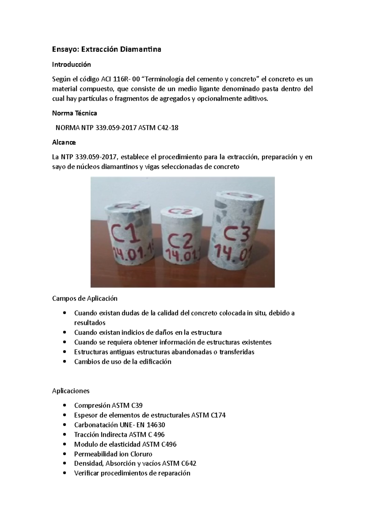 Extracción diamantina - Ensayo: Extracción Diamantina Introducción ...