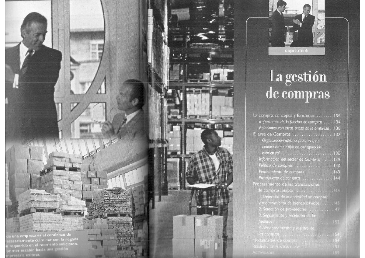Area Compras - Area de costos - capítulo 6 La gestión de compras La ...