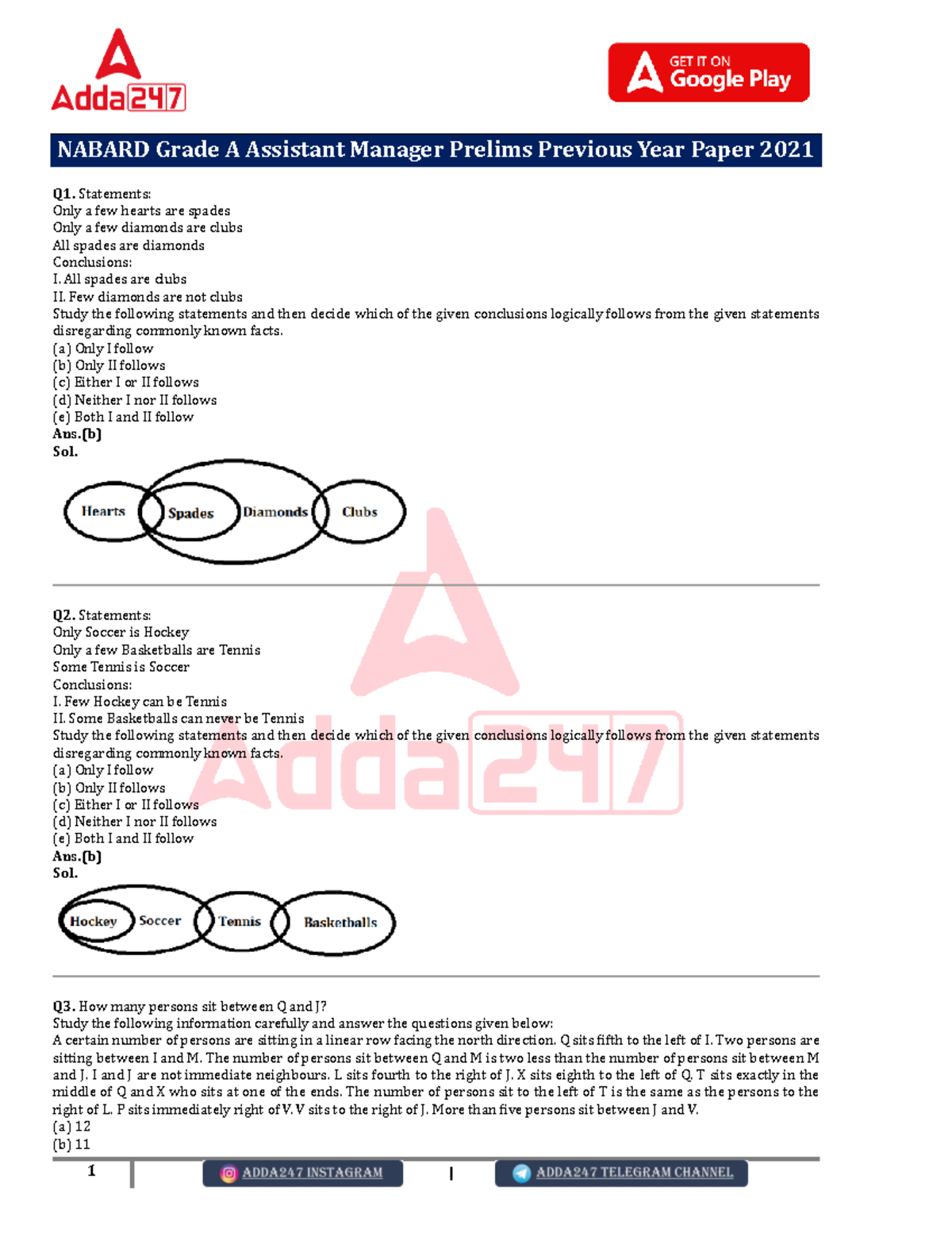 NABARD Grade A Assistant Manager Prelims PYQ Paper 2021 - English ...