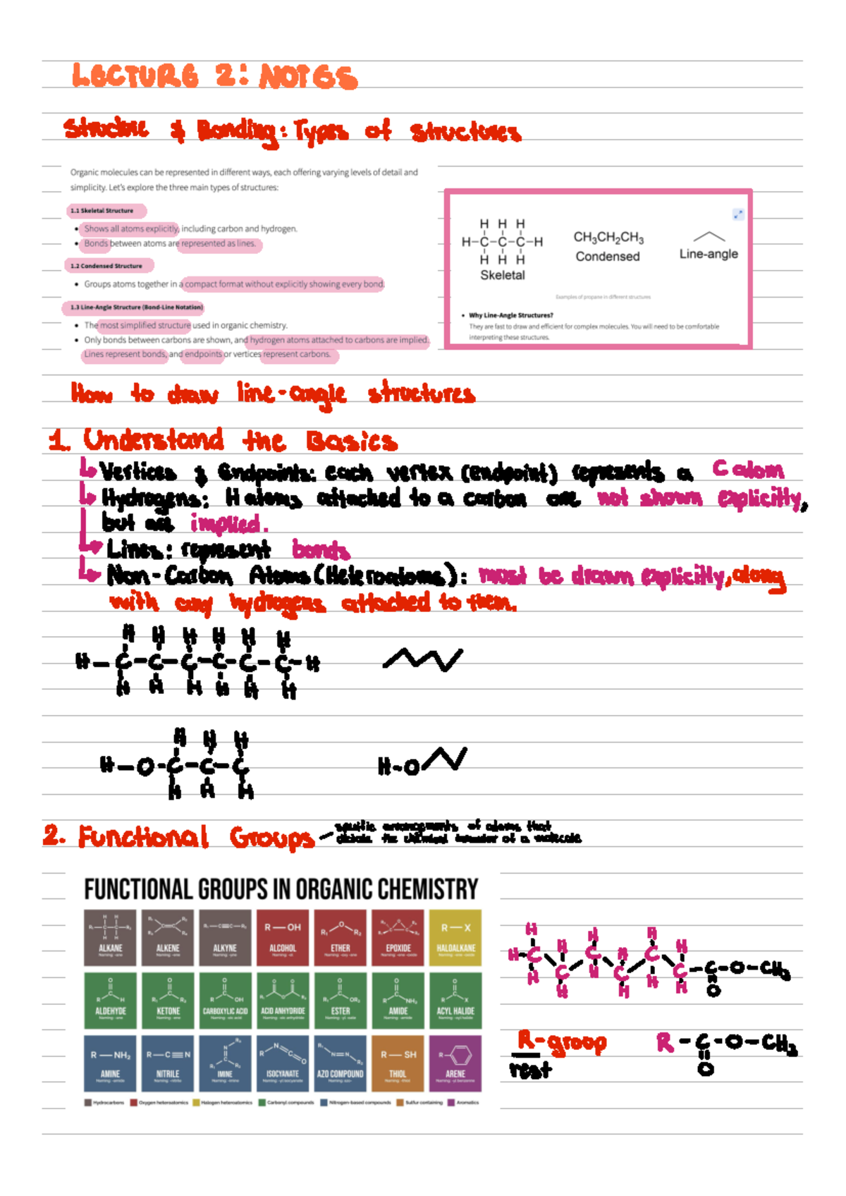 Lecture 2 & 3 - notes - LECTURE 2: NOTES Structure Bonding: Types of ...