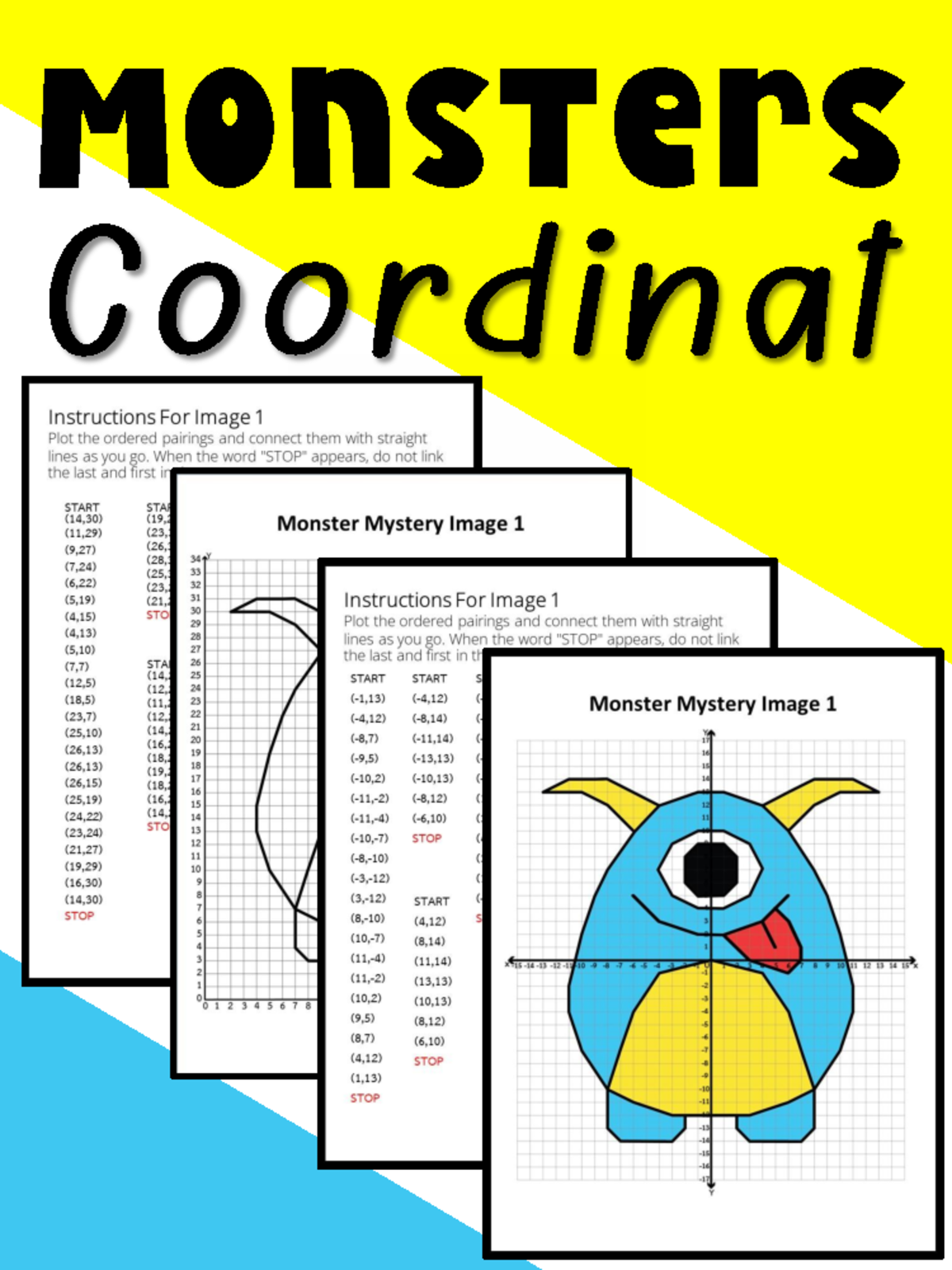 Freemonsters Math Coordinate Graphing Mystery Pictures (4Q) - Studocu