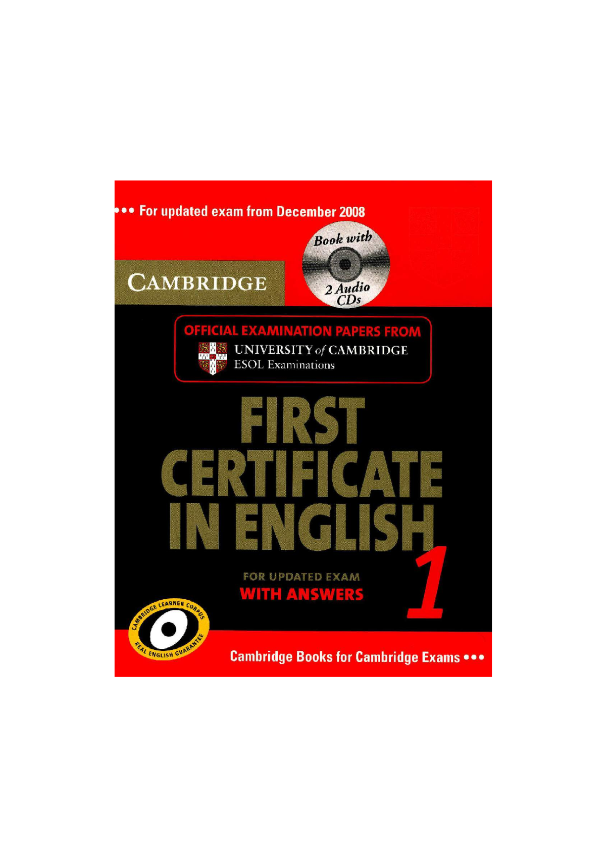 Cambridge FCE 1 Reading Practice - B2.1 & B2.2 Sections - Studocu