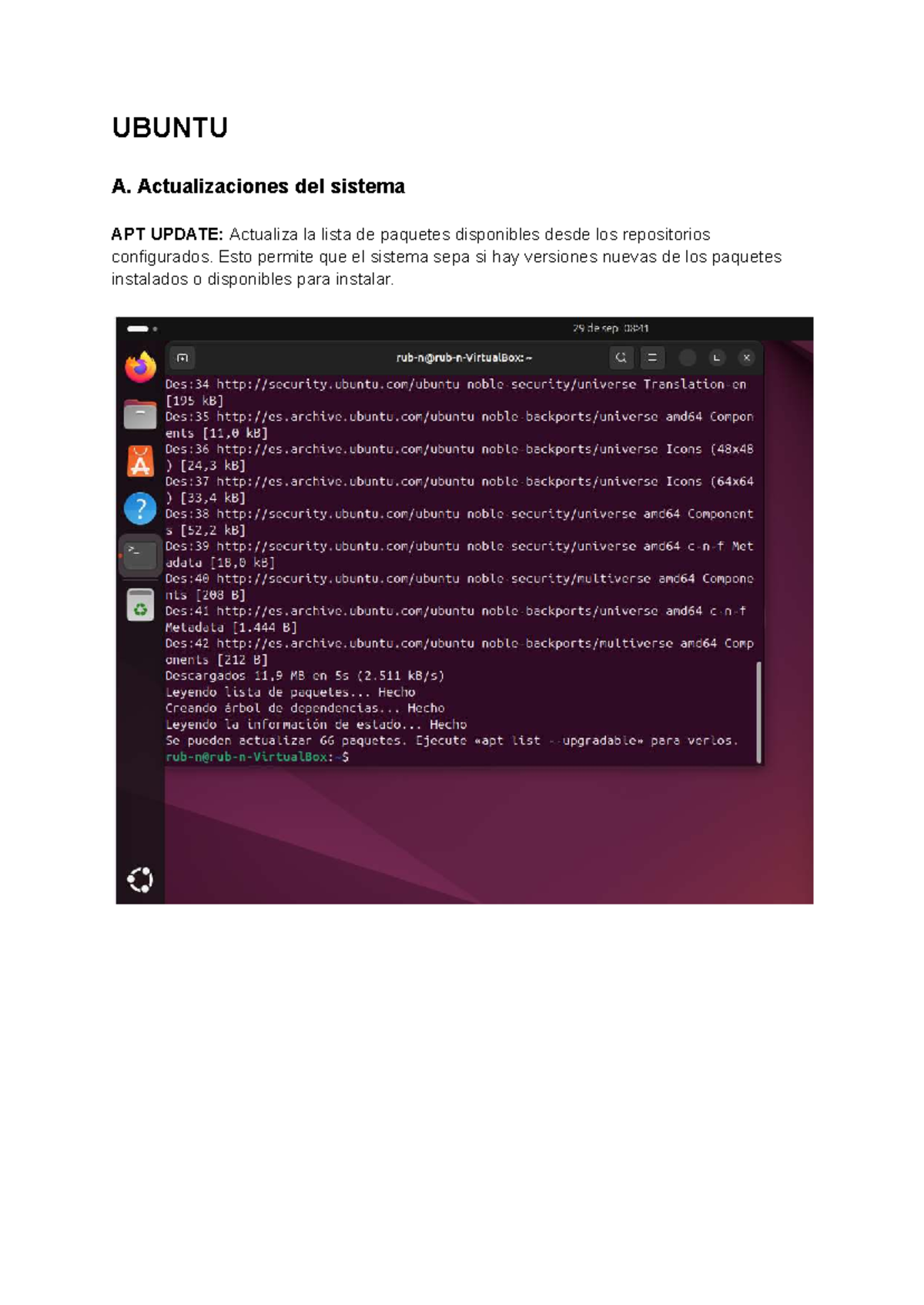 Práctica - Actualización y recuperación en Windows y Ubuntu (UBUNTU) - Studocu