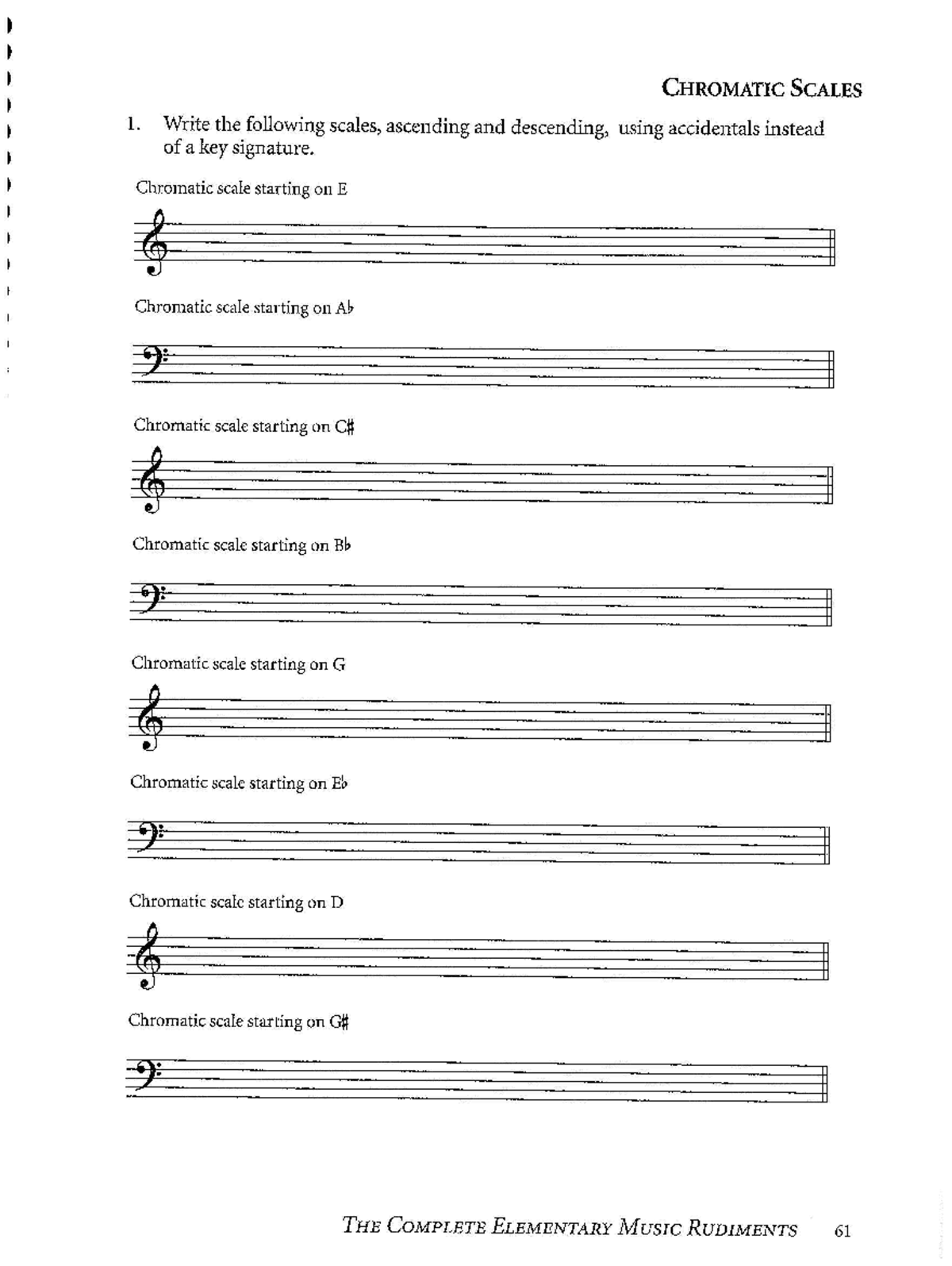 CHROMATIC AND PENTATONIC SCALES STUDY GUIDE (MUS 101) - Studocu