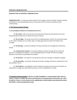 Purposive Communication - Models of Communication (5 examples with ...