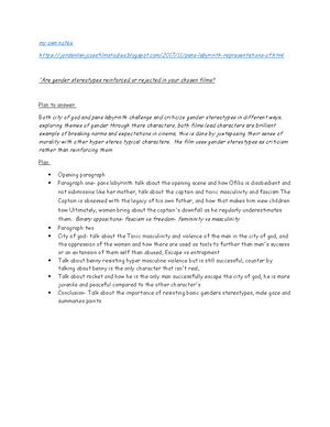 Vertigo - notes - 1 A Level Film Studies - Focus Film Factsheet Vertigo ...