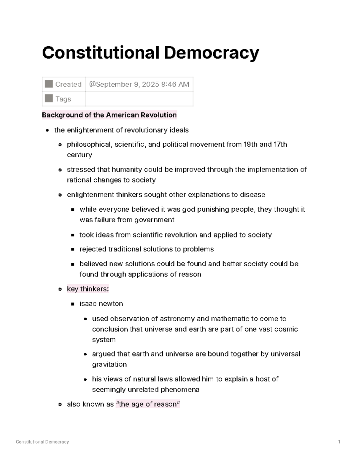 From Declaration of Independence to Constitutional Democracy: Key ...