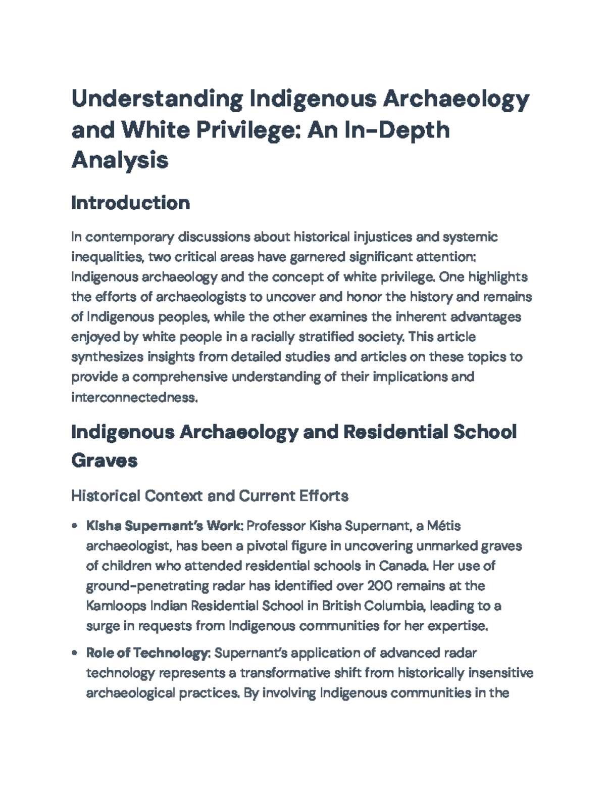 Understanding Indigenous Archaeology and White Privilege: A Deep Dive ...