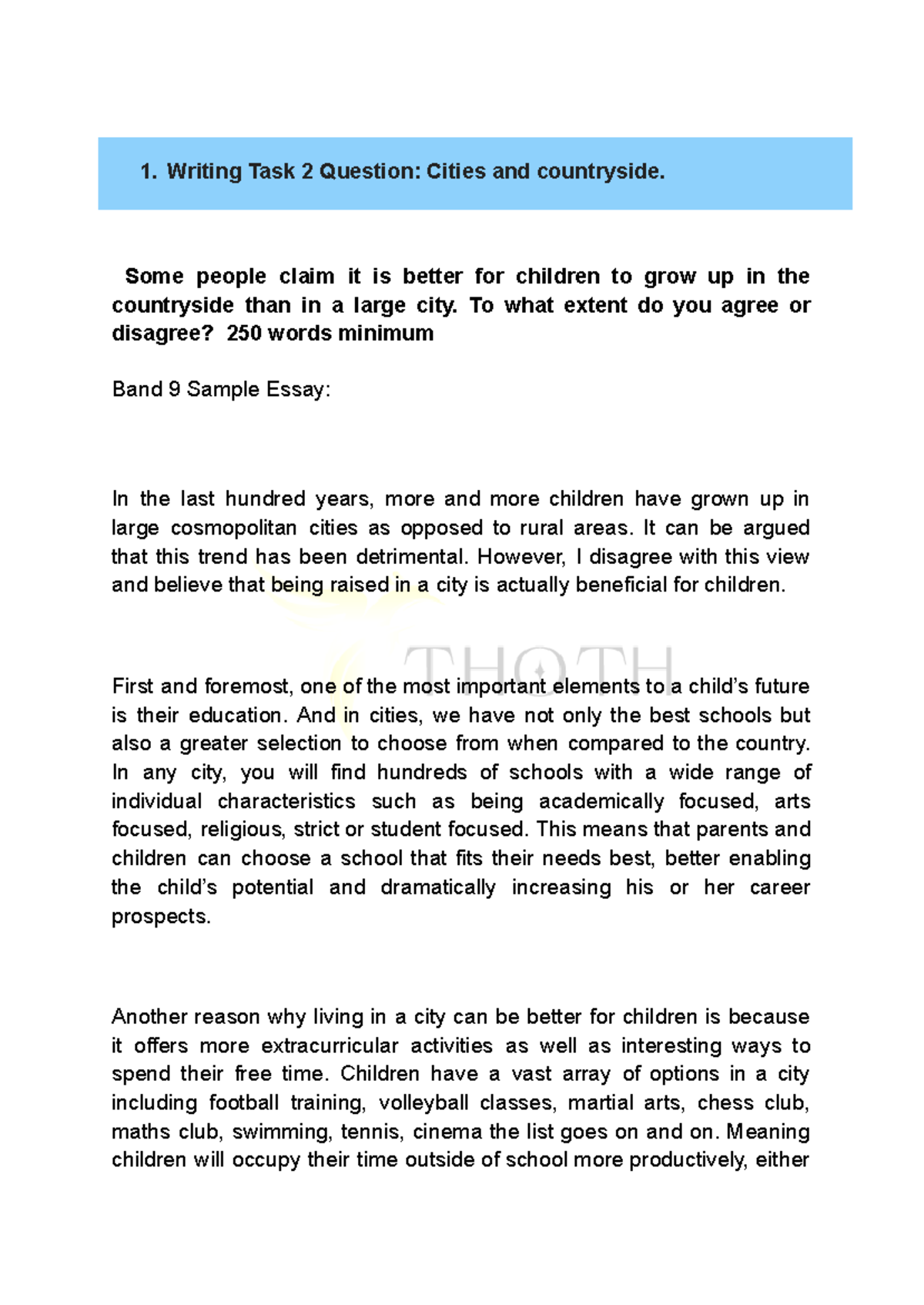 IELTS Writing Task 2 & Task 1: Band 9 Sample Essays Collection - Studocu