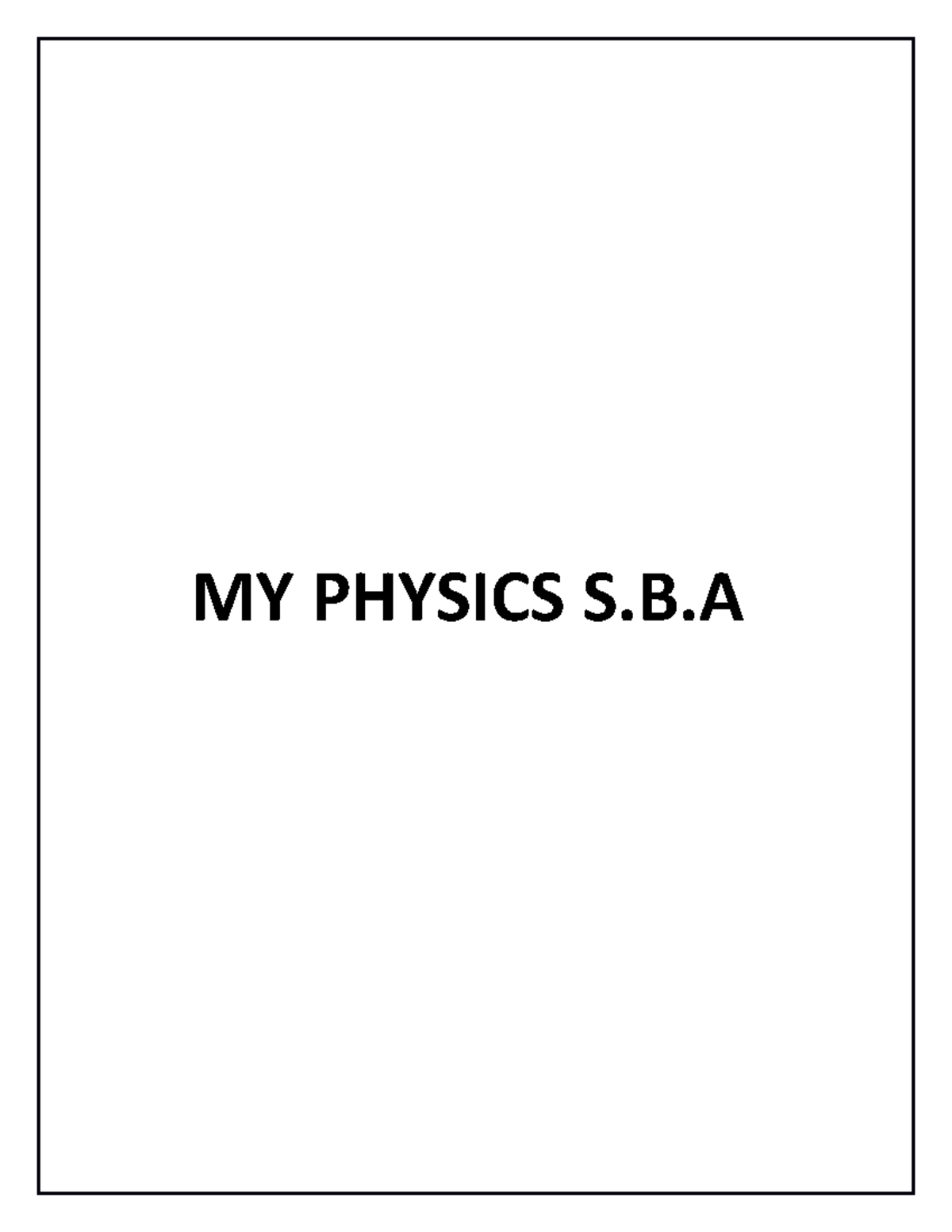 381107273 Physics S.B.A. - Reflection, Refraction, and More Experiments ...