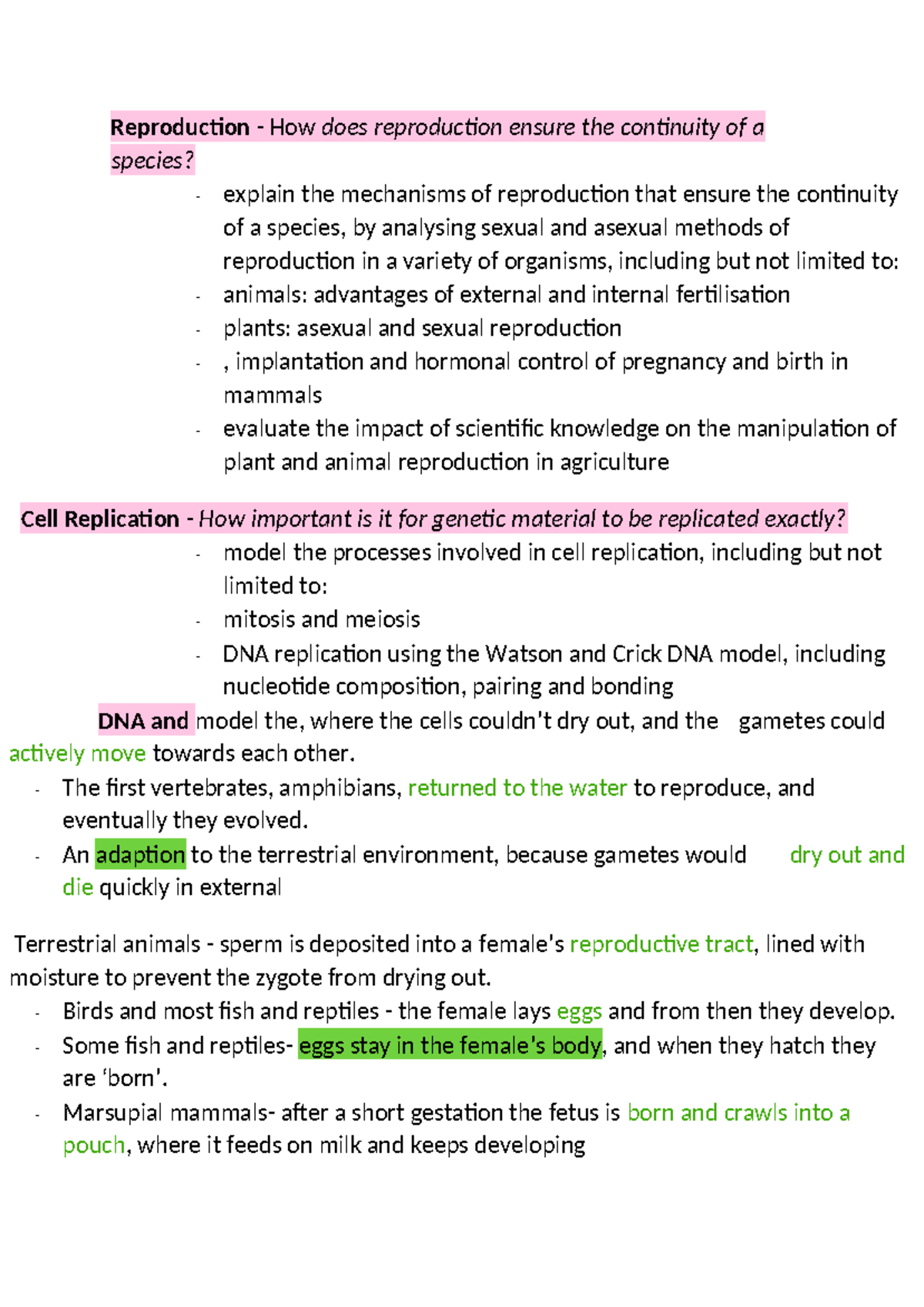 Hereditary mechanisms in biology: A comprehensive study (module 5 bio ...