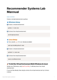 Recommender System - CCS360 - Studocu