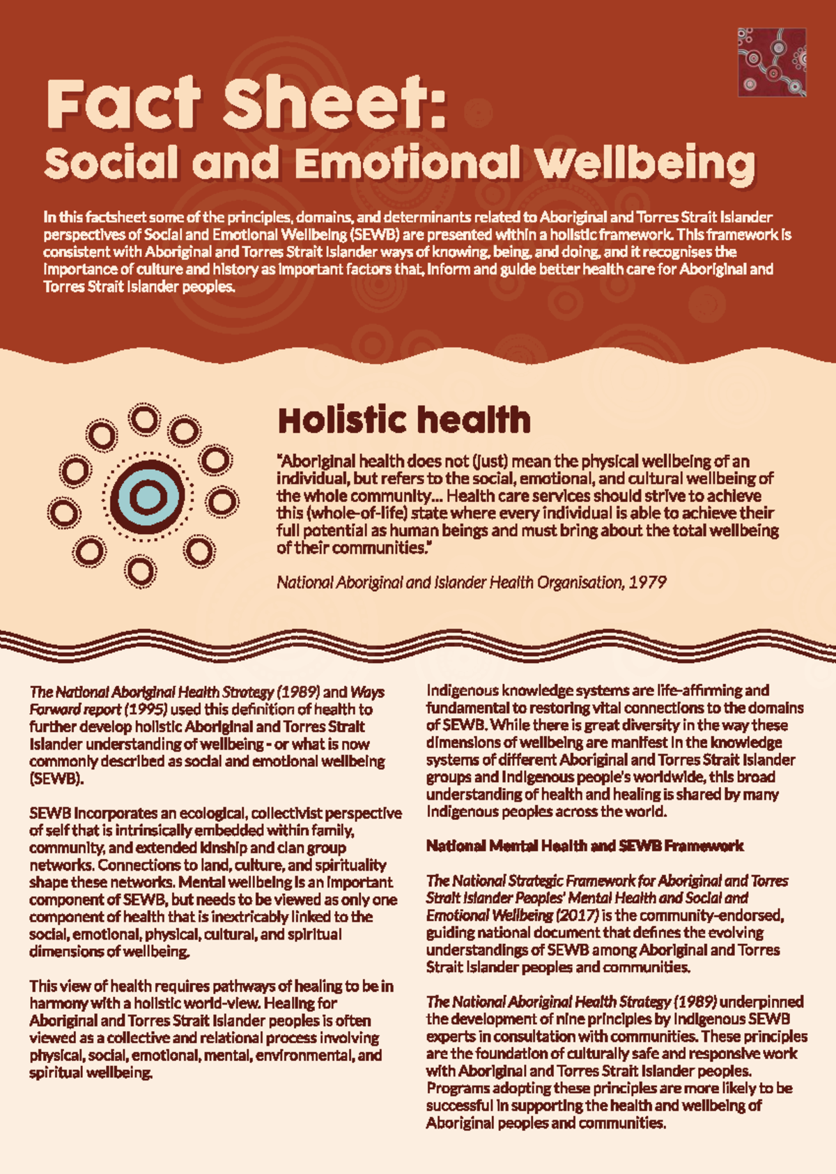 SEWB Framework: Holistic Health for Aboriginal & Torres Strait Islander ...