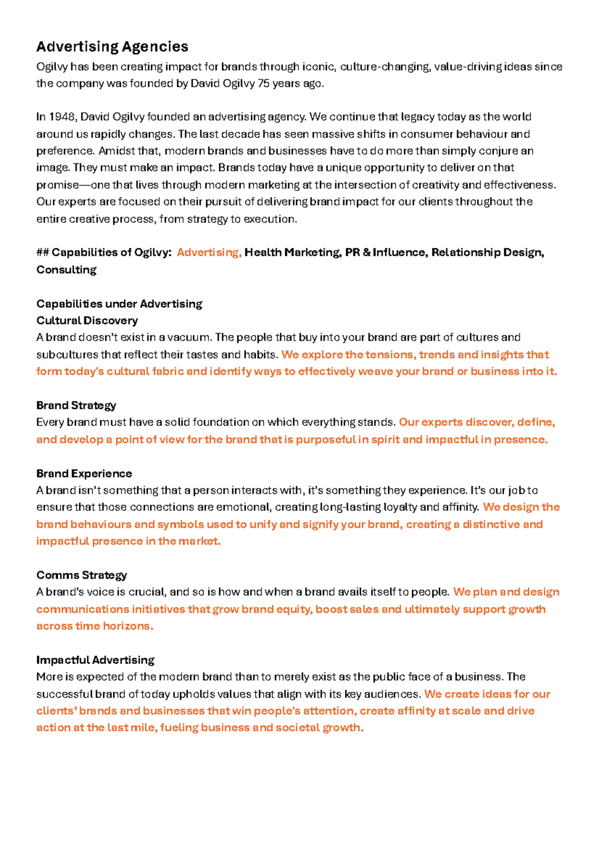 Advertising Agency AIDA: Strategies for Impactful Branding - Studocu