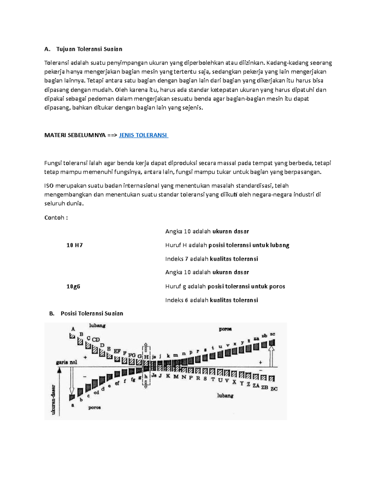 Pengertian dan Aplikasi Toleransi Suaian dalam Teknik Mesin - Studocu
