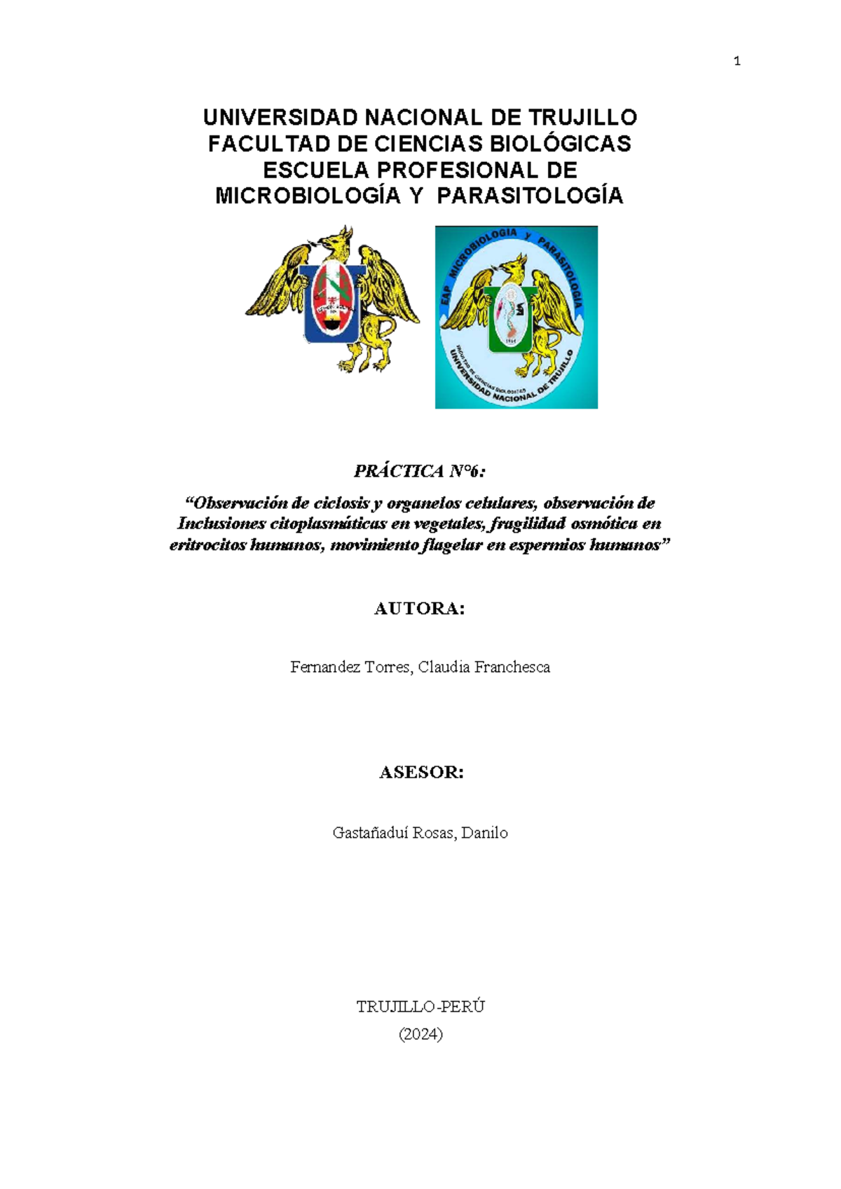 Práctica de Biología Celular: Ciclosis y Organelos (BIO101) - Studocu