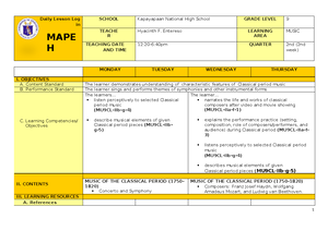 3RD Quarter Grade 8 ARTS Learning Activity Sheets WEEK 5 8 Final ...