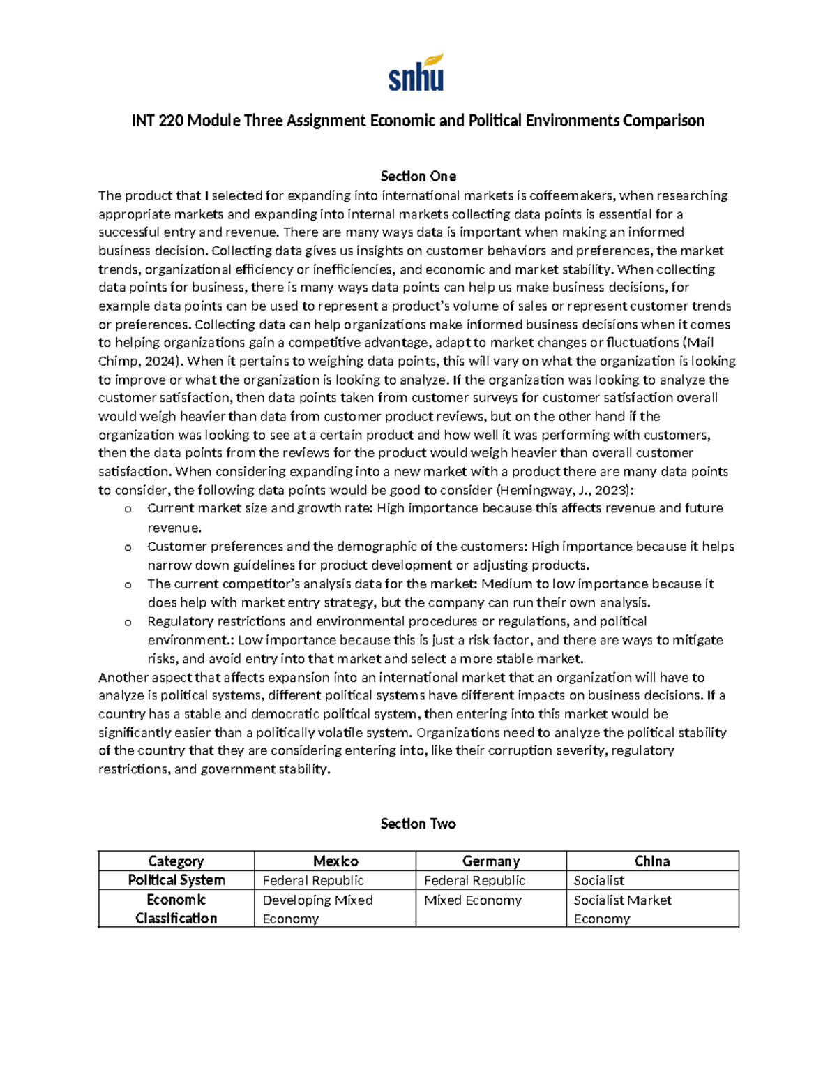 INT 220 Module Three Assignment - There are many ways data is important ...