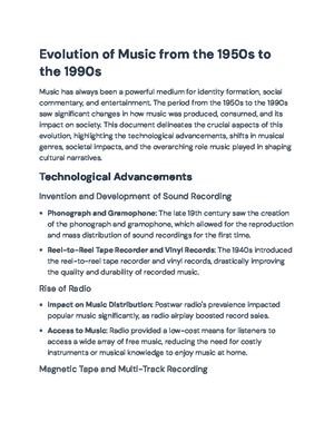 The Evolution and Impact of Music Technologies: A Comprehensive ...