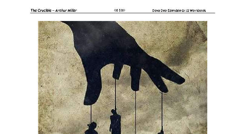 The Crucible 2023 Workbook Study Guide for Gr. 12 Doxa Deo Edendale ...