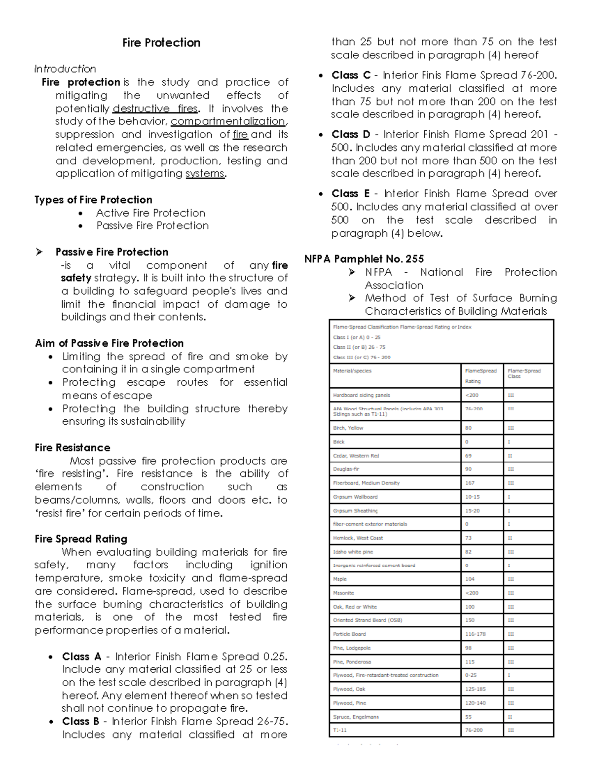 Fire Protection - Fire Protection Introduction Fire protection is the ...