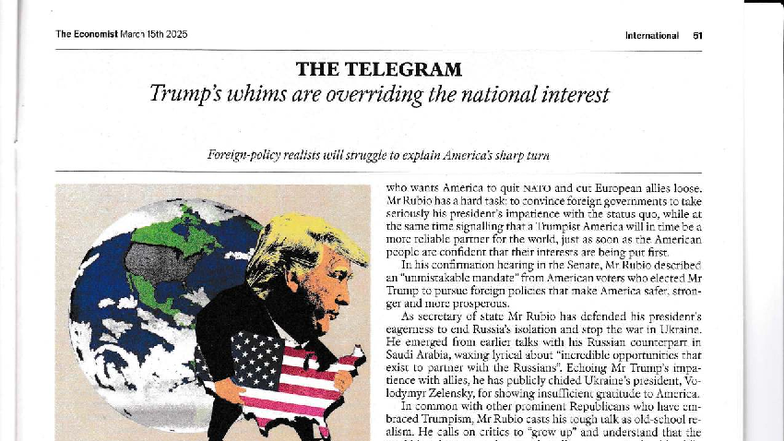 Econ3 TT - Analyzing Trump's Foreign Policy Through Realism - Studocu