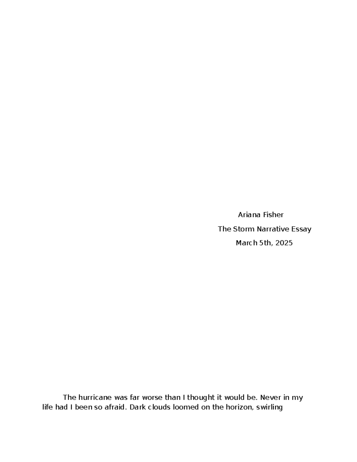 Unit 6 pre writing draft update feb 18 (1) final - Ariana Fisher The ...