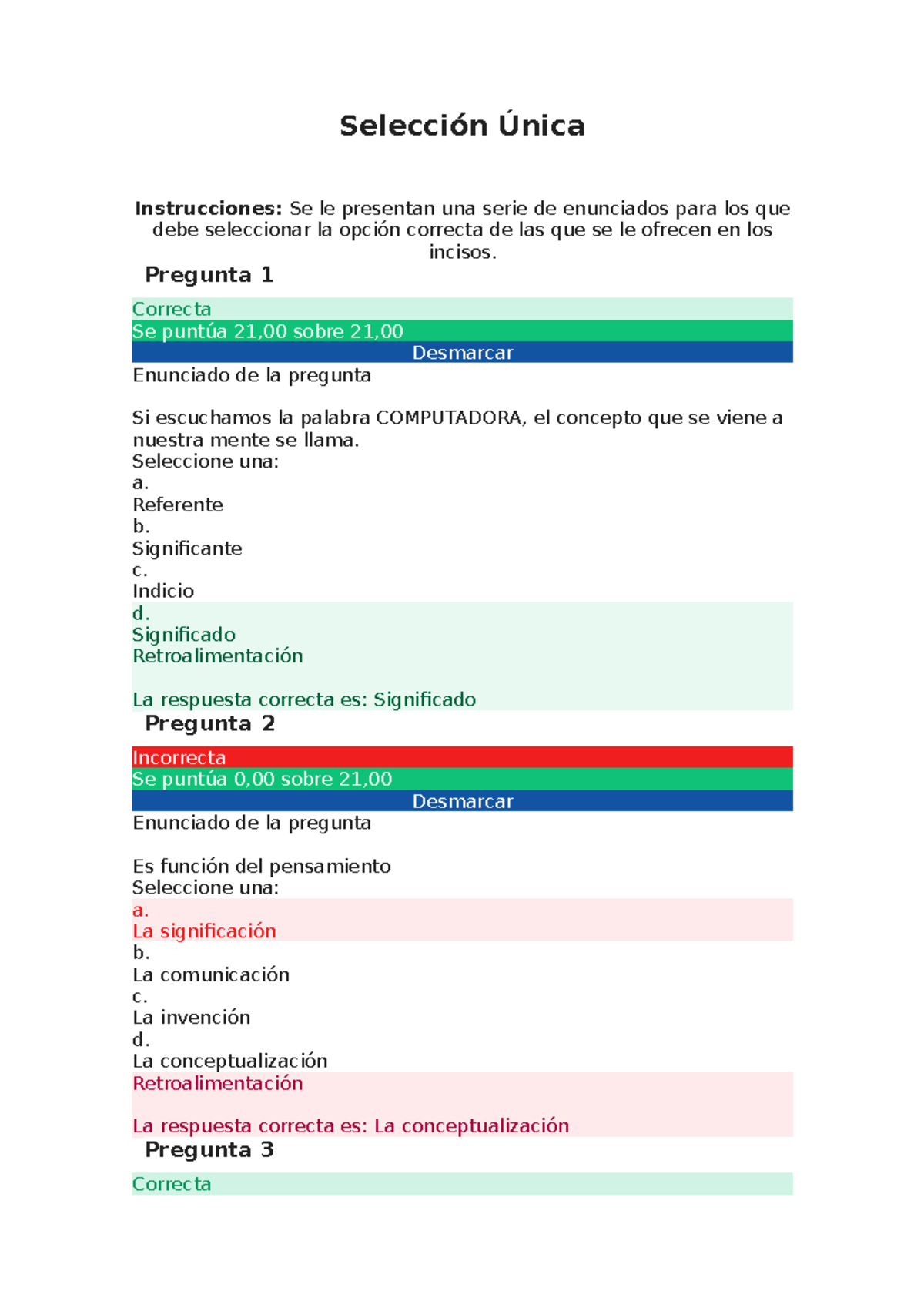 Examen Unidad 1: Selección Múltiple y Evaluación de Lenguaje - Studocu