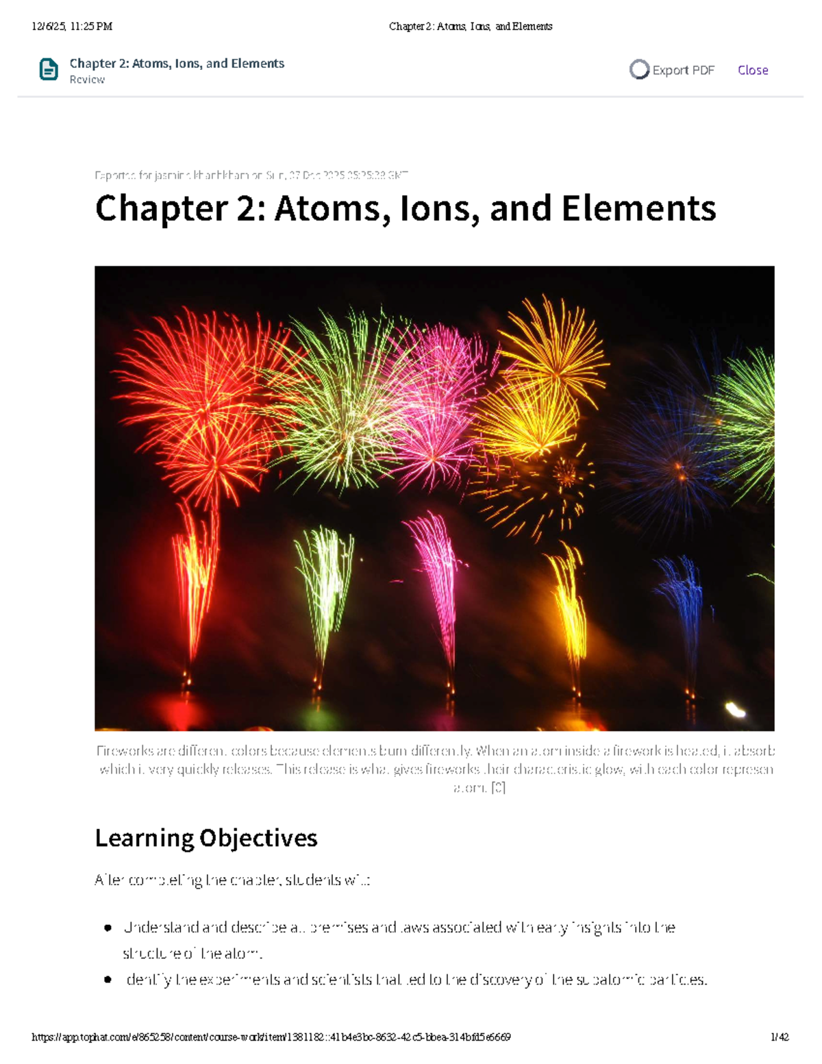 Chapter 2: Atoms, Ions, and Elements - Overview - Studocu