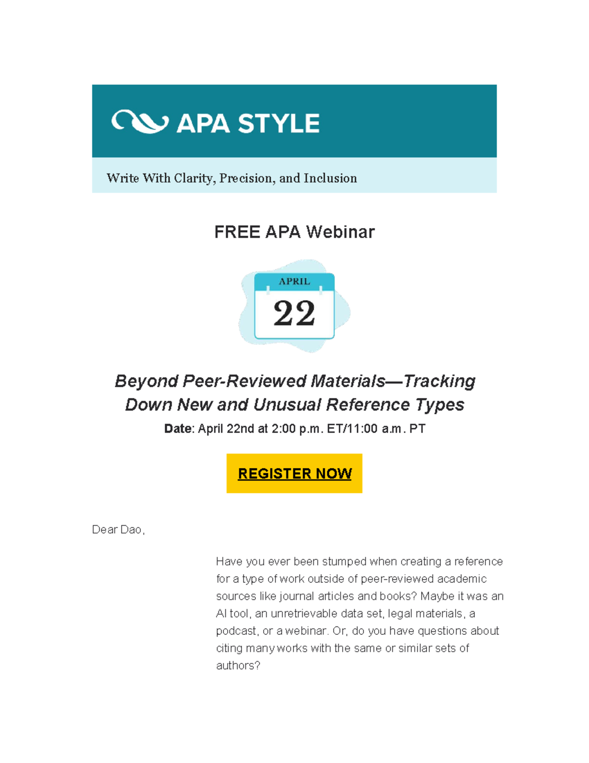 Webinar on new and unusual reference types in APA style - Studocu