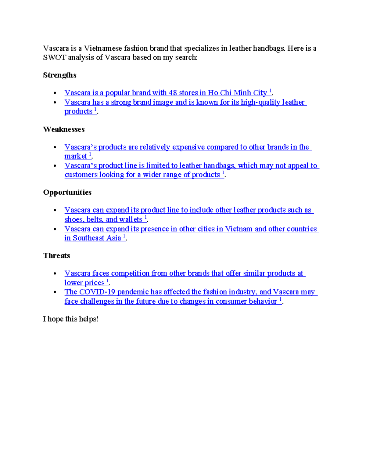 SWOT Analysis of Vascara (Fashion Brand) - Insights and Opportunities ...