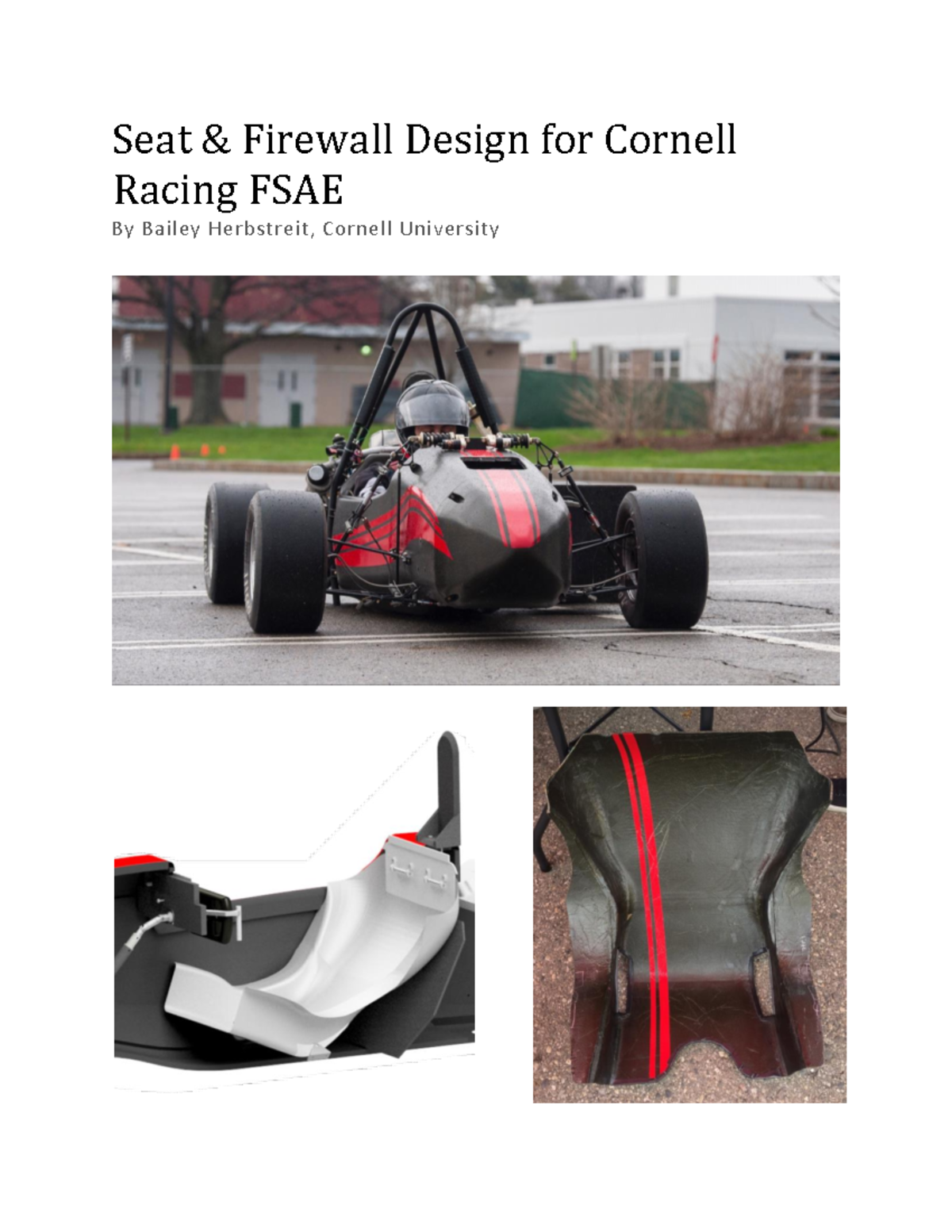 FSAE Seat & Firewall Design Insights by Bailey Herbstreit - Studocu