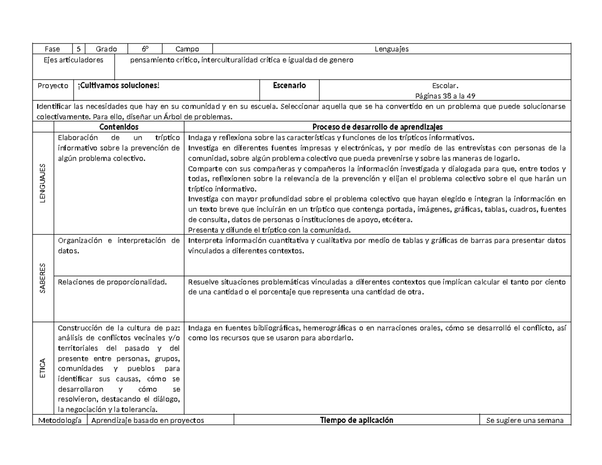 Cultivamos Soluciones: Proyecto de Identificación de Problemas ...