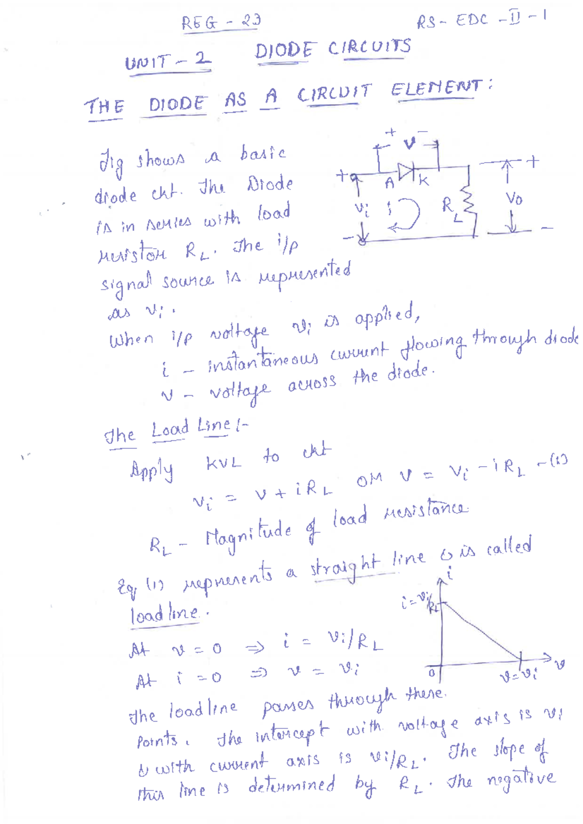 EDC U2 P1 Diode Circuits Overview and Analysis - Studocu