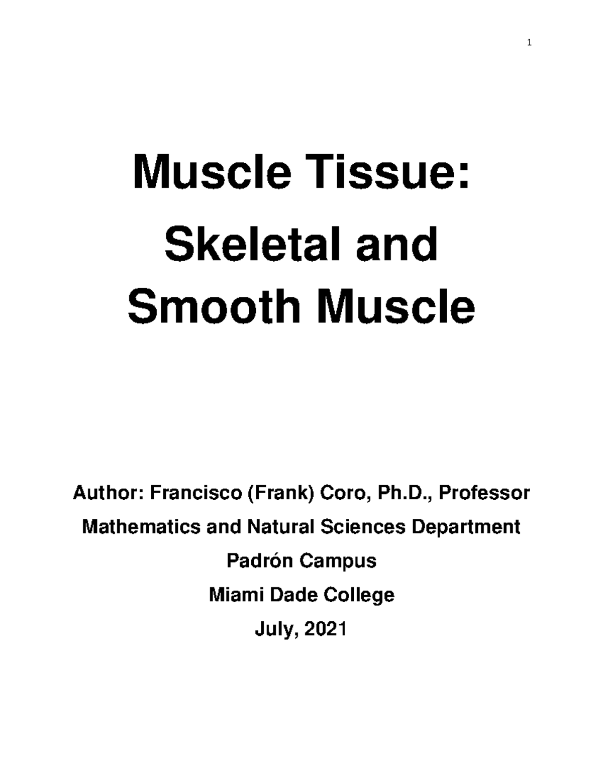 Muscle Tissue: Understanding Skeletal and Smooth Muscle Function ...