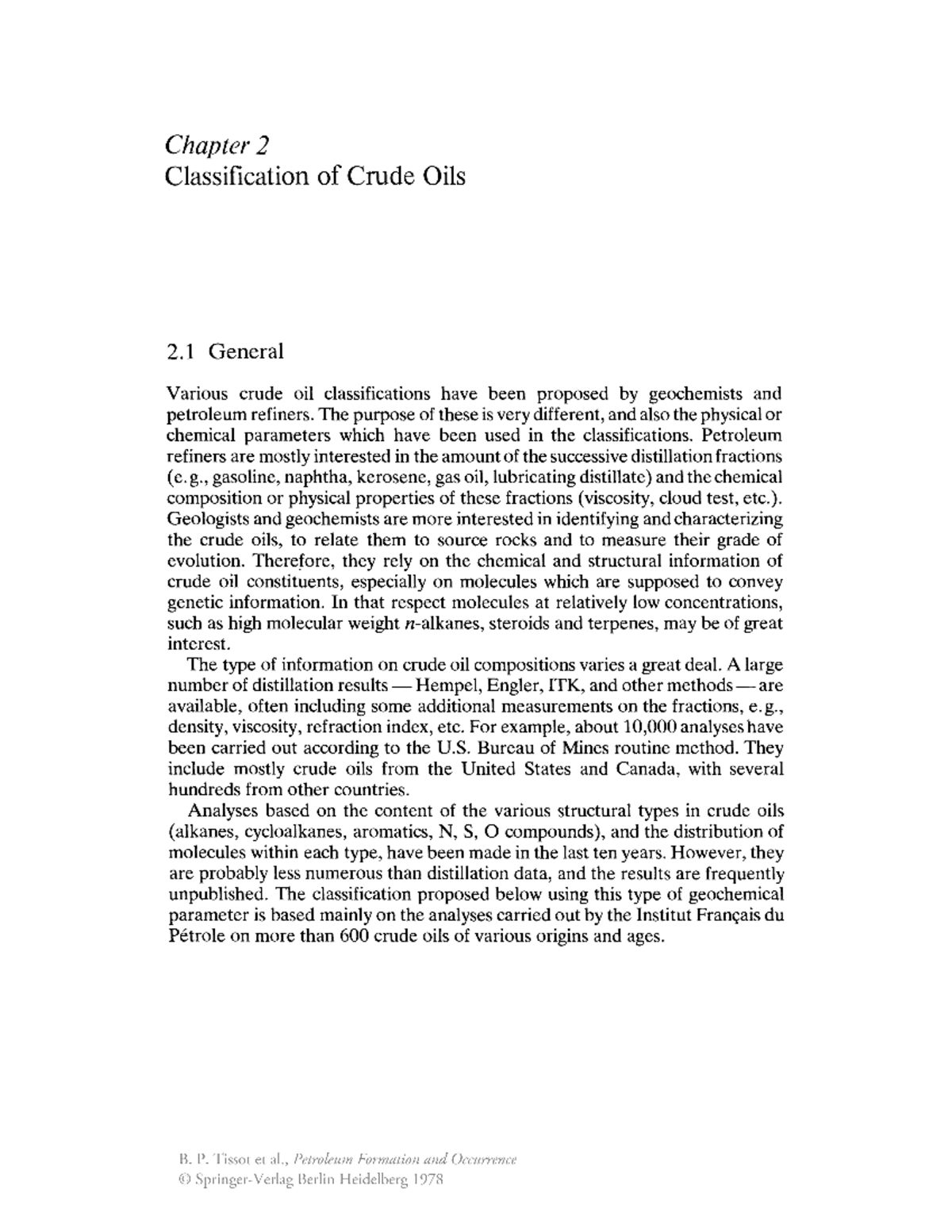 Crude classification - see below - Chapter 2 Classification of Crude ...