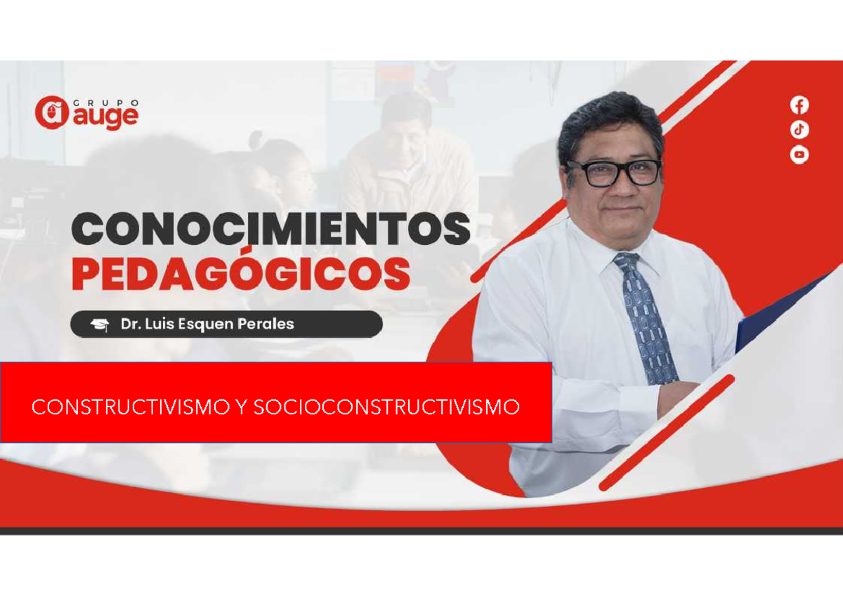 Constructivismo y Socioconstructivismo: Estrategias Educativas 2SLA48 ...