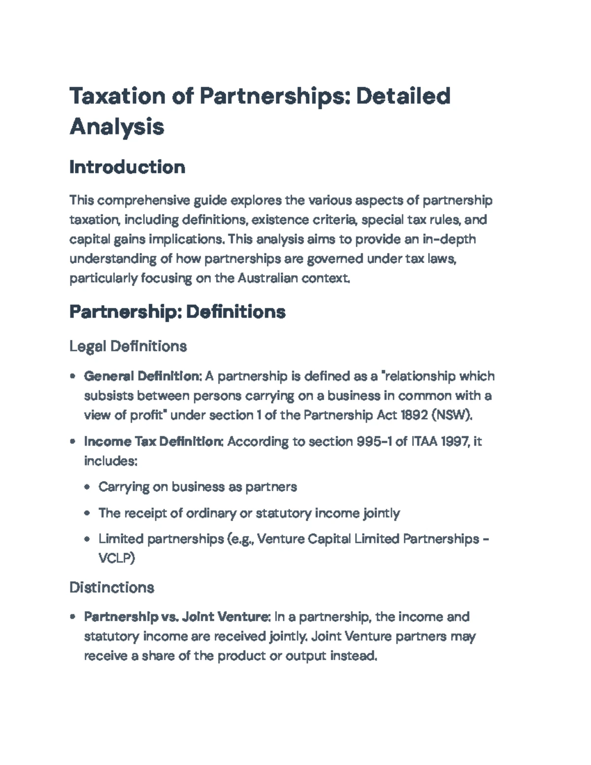 Tax Deductions and Offsets Overview - Section 8-1 Summary (ITAA 1997 ...