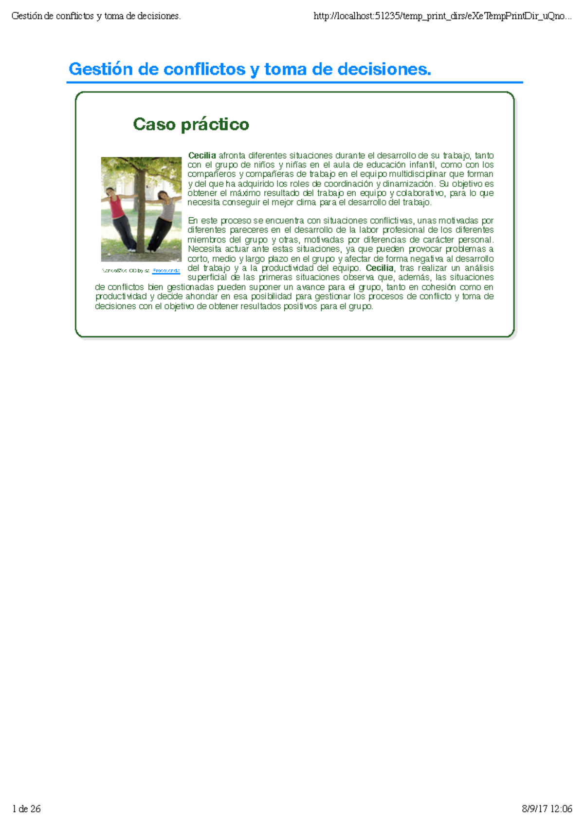 HHSS04 - Gestión de Conflictos y Toma de Decisiones en Equipos - Studocu