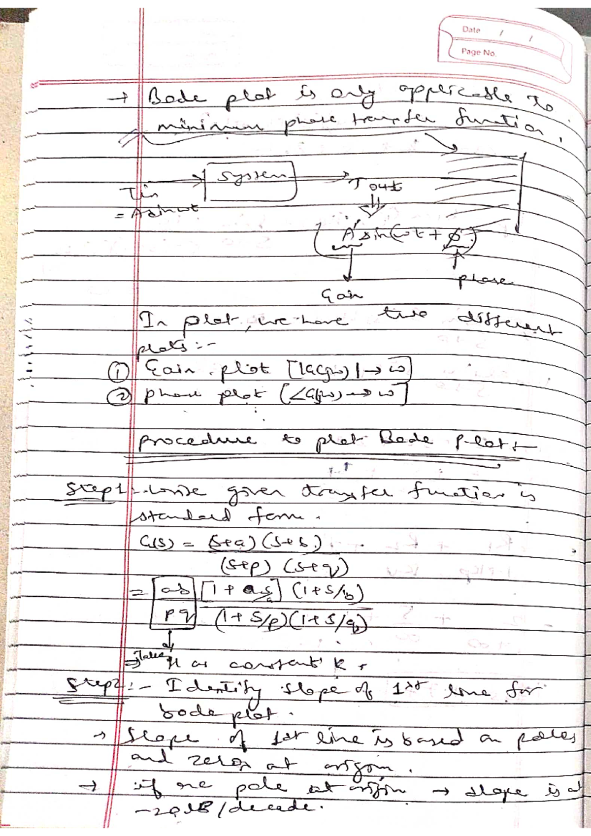 Bode , polar - Control system - B.tech - Studocu