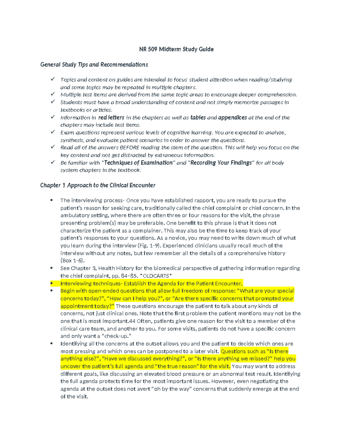 NR509 Midterm Exam Study Guide: Key Concepts and Strategies - Studocu